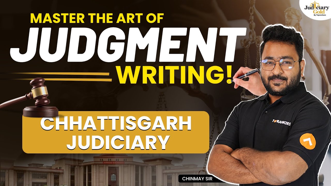 Judgment writing for Judicial services - Tips & Tricks | Chhattisgarh Judiciary - YouTube