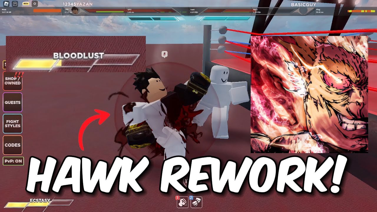 NEW HAWK REWORK IN UNTITLED BOXING GAME! [Roblox UBG Update] - YouTube