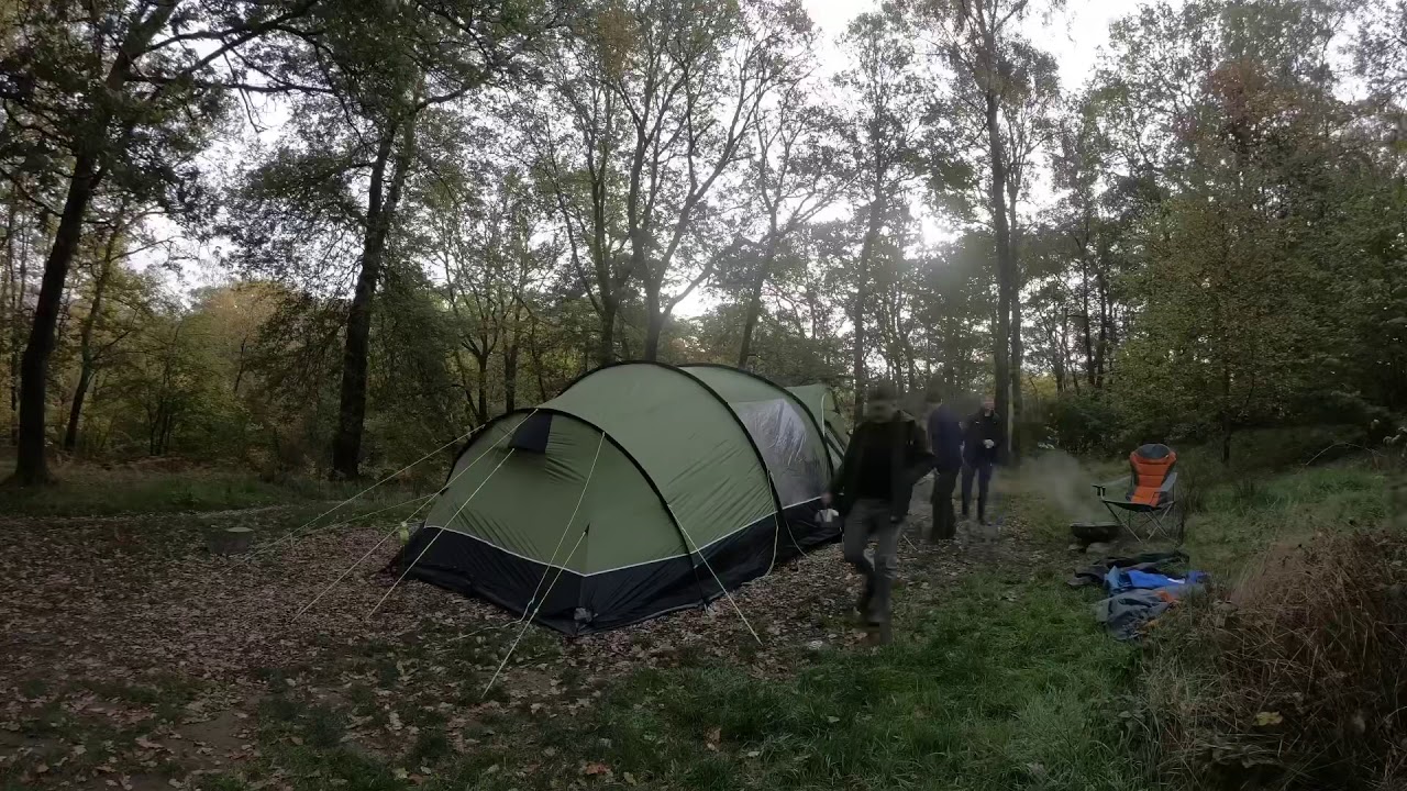 Packing the tent, Low Wray Campsite, Lake Windermere, October 2018 ...