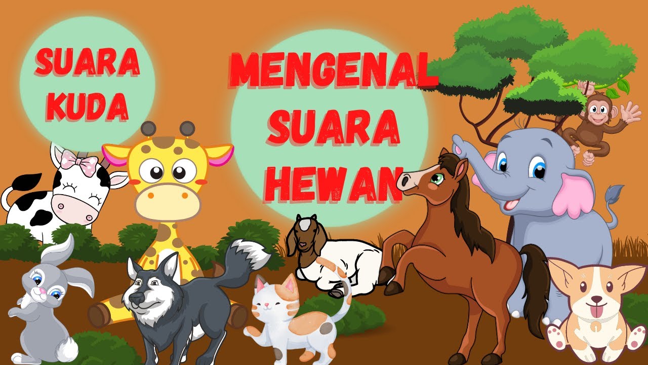 Suara kuda, suara asli kuda, belajar untuk anak-anak, Belajar dunia ...