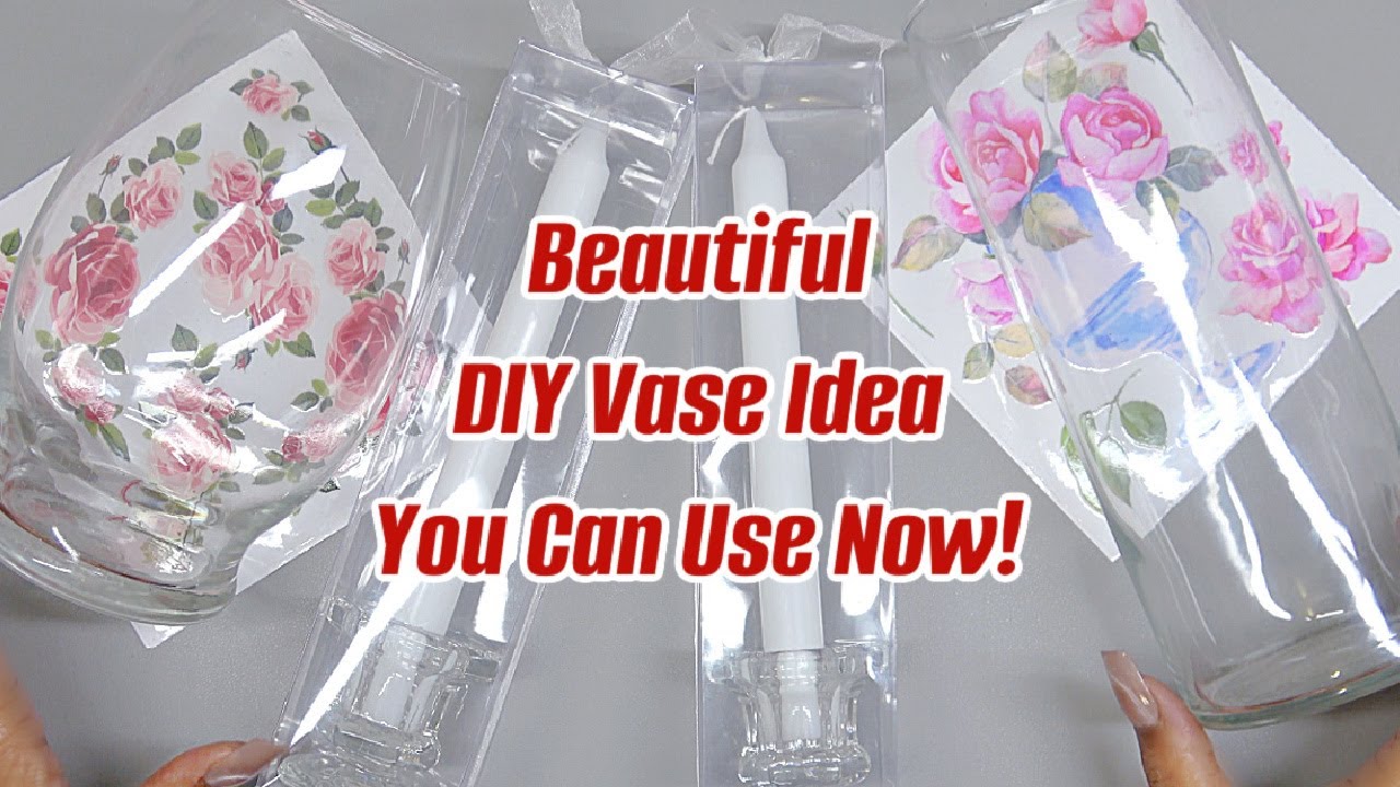 Beautiful DIY Vase Idea You Can Use Now! - YouTube