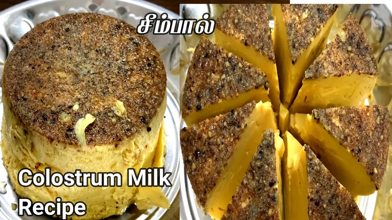Cow Colostrum Milk Cake | How to make cow colostrum recipe | சீம்பால் ...