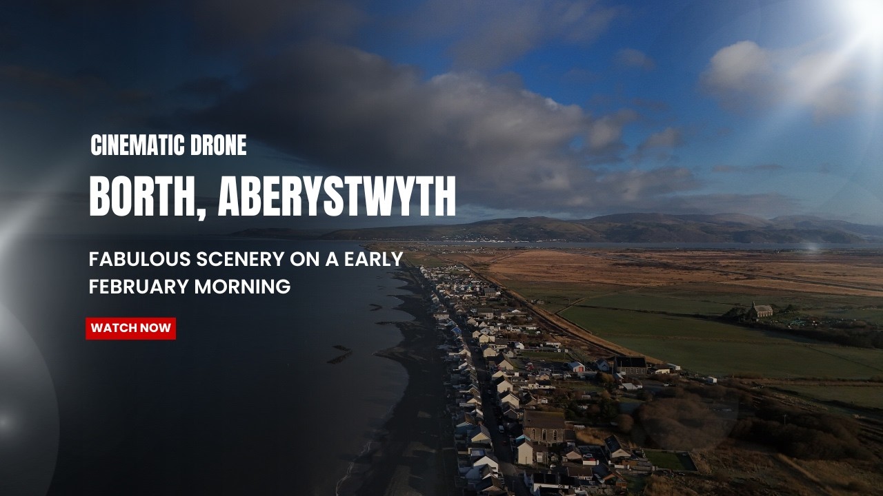 Borth Seafront Drone Footage of the beautiful area - YouTube