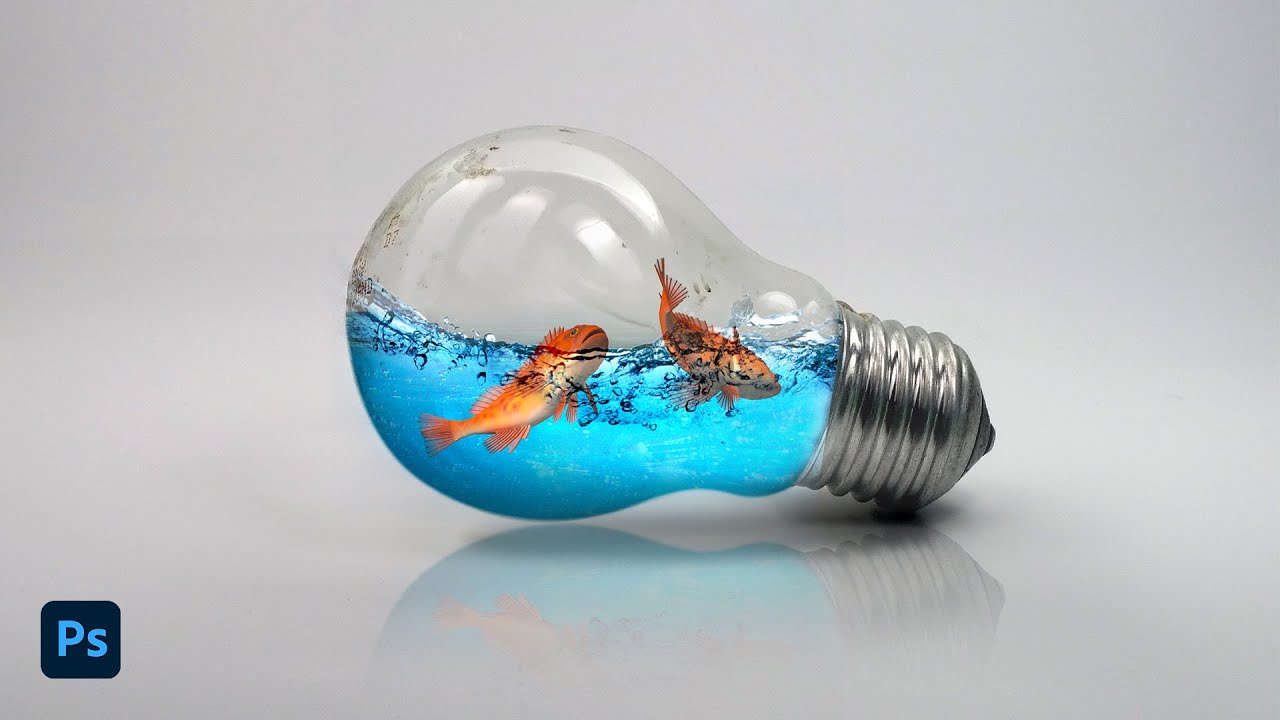 Fish and water Manipulation In Photoshop II Step by Step easy tutorial ...