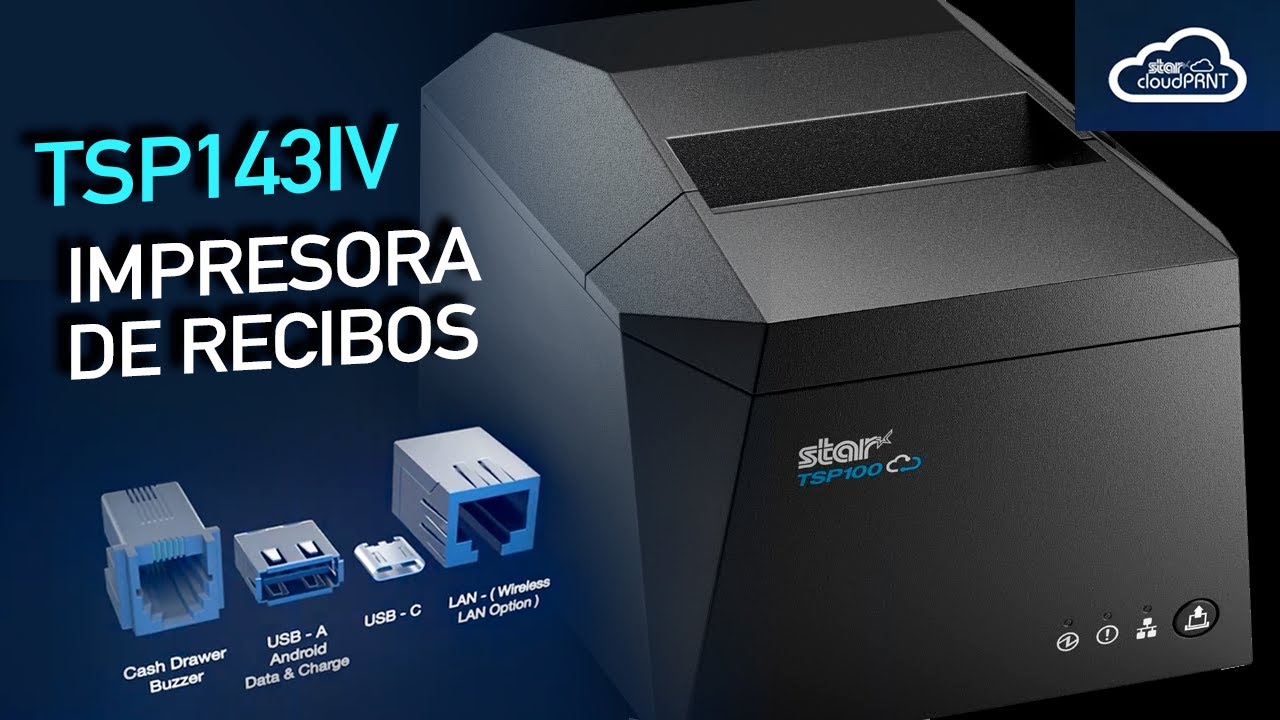 Nueva Impresora de recibos TSP143IV de Star Micronics - YouTube