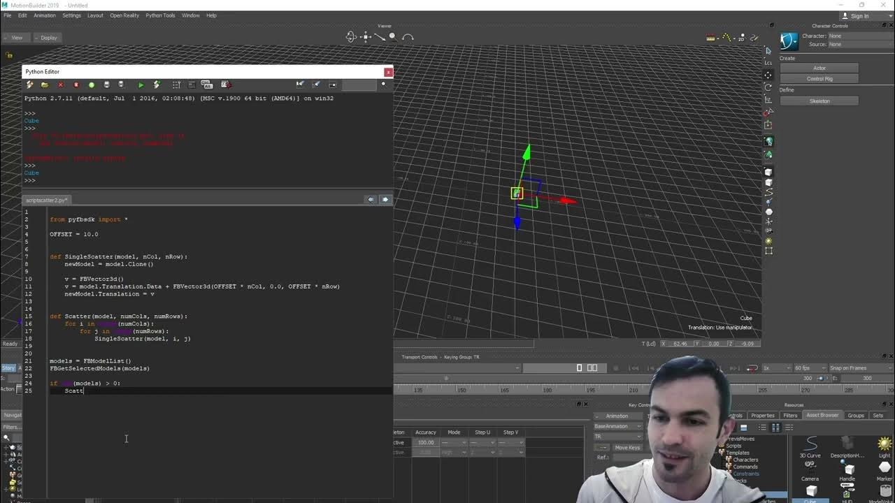 Python Script Device In Motionbuilder Creating A Simple Simulation Youtube