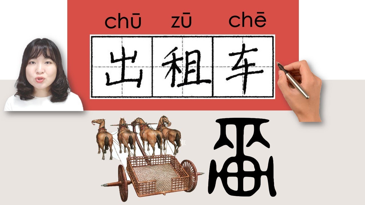 12-150#HSK1#_出租车/chuzuche/(taxi) How to Pronounce & Write Chinese ...