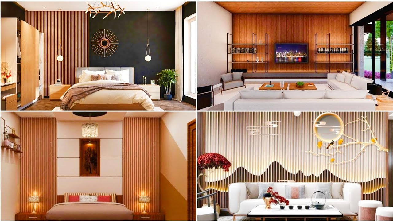 Modern PVC wall decorating ideas for living room interior wall design ...