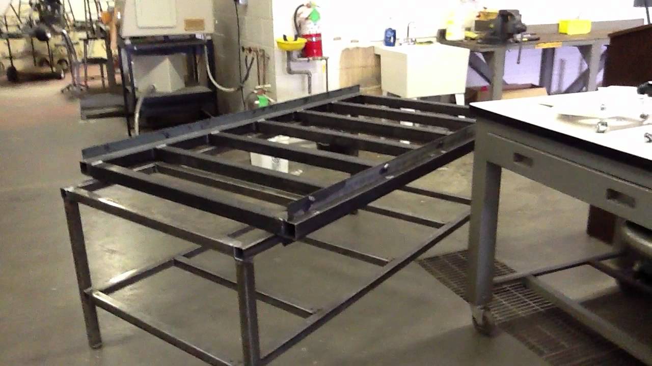 Cnc base welded steel - YouTube