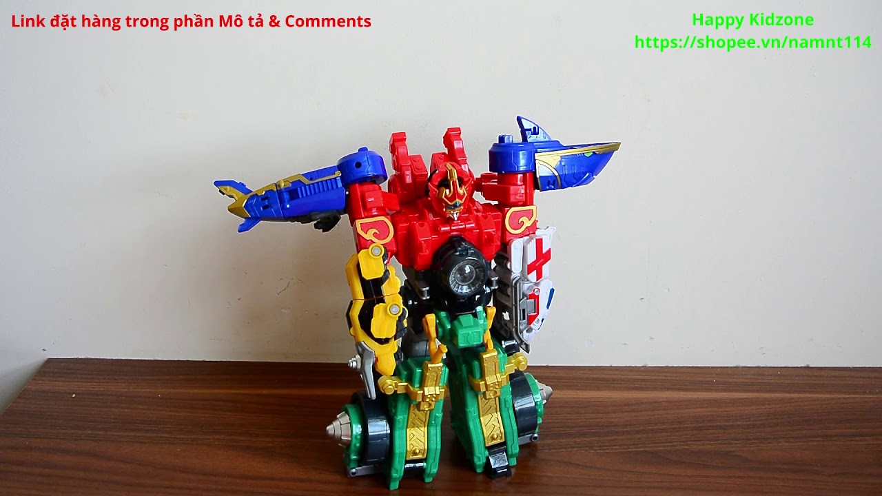 Battle Strike Team: Giant Saver (DX của Auldey) - mở hộp và lắp ráp ...