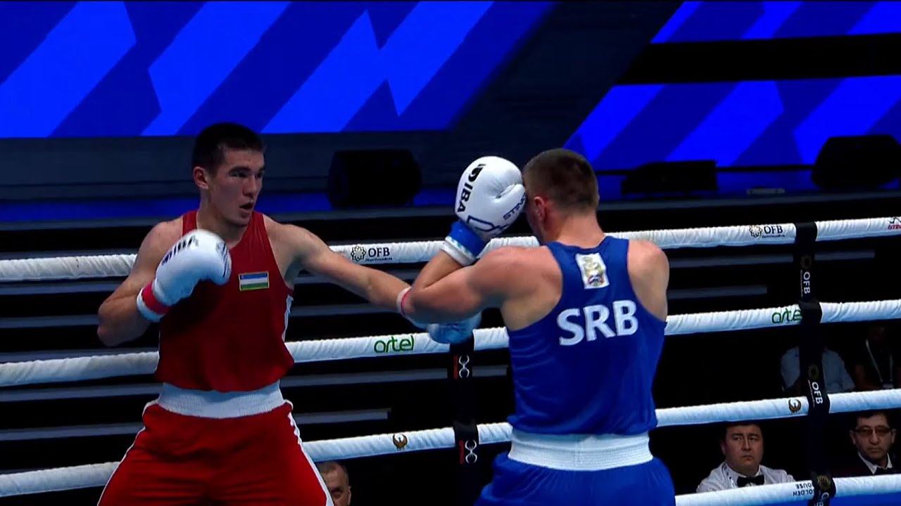 R16 (75KG) ABDULLAEV ALOKHON (UZB) vs MEMIC ALMIR (SRB) | IBA Men's ...