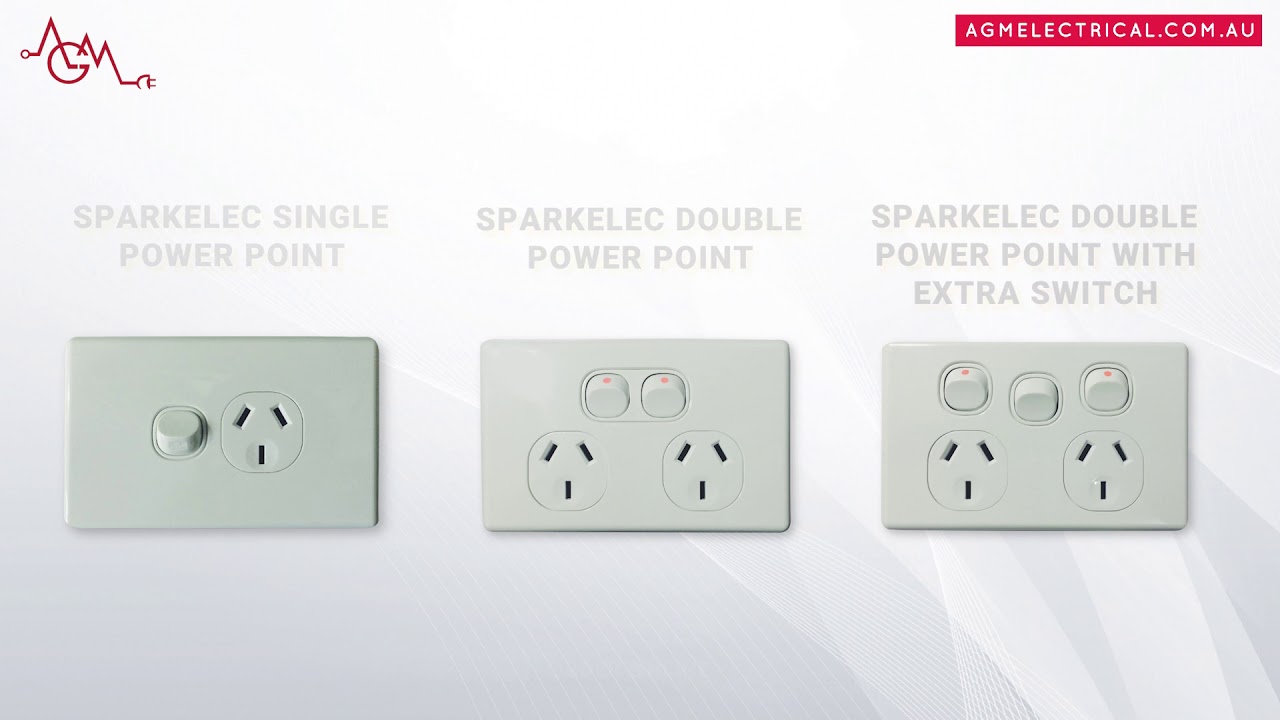Sparkelec Slimline Power Points | AGM Electrical - YouTube