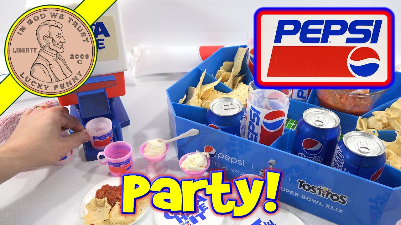 Pepsi Cola Majik Soda Fountain Dispenser Kids Party Set - YouTube