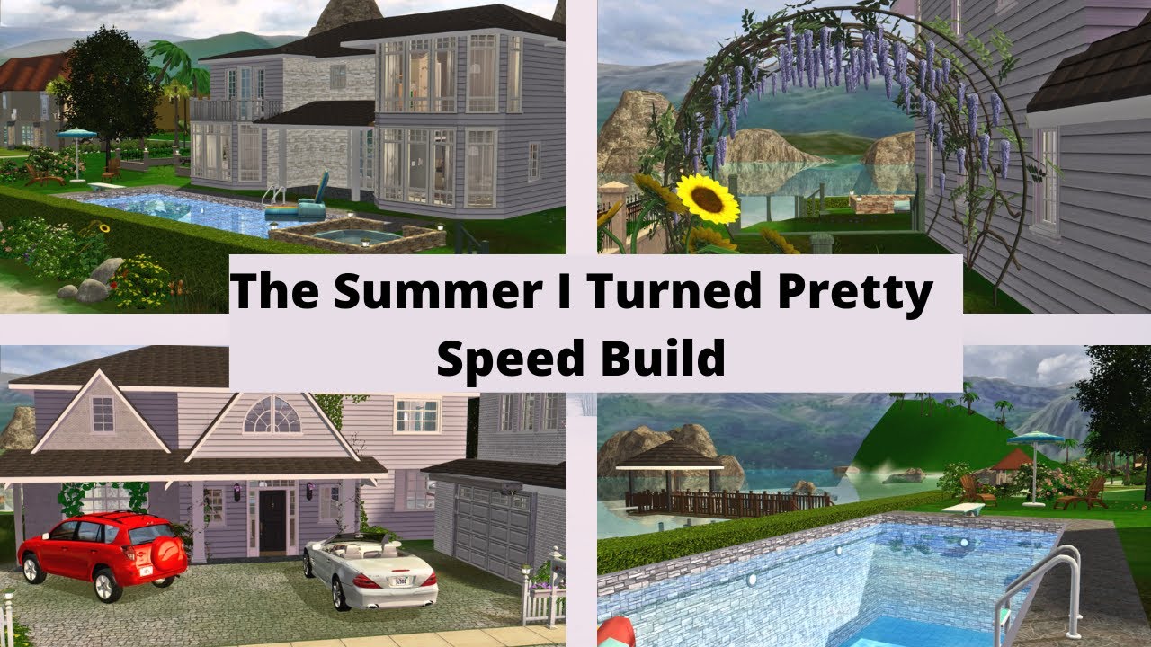 Sims 2 Speed Build: The Summer I Turned Pretty Exterior | Sims 2 Beach ...