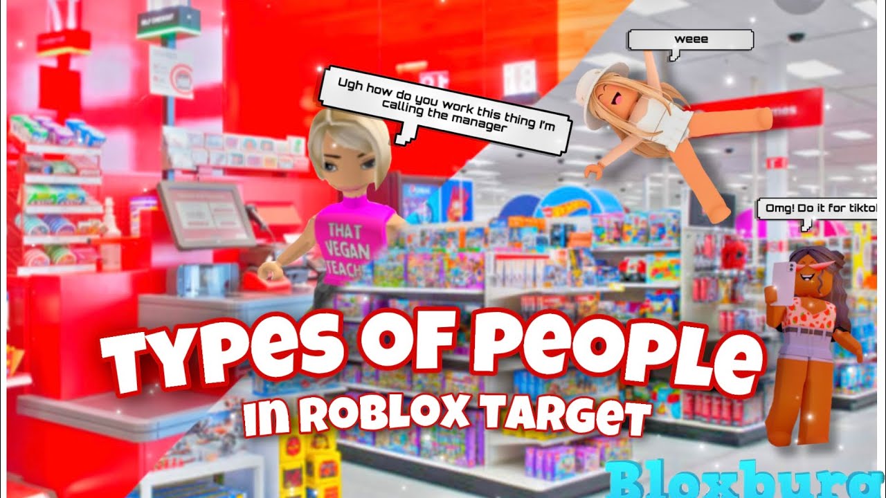 TYPES OF PEOPLE IN TARGET 🎯 ~ROBLOX BLOXBURG ~**silly**(skit ...