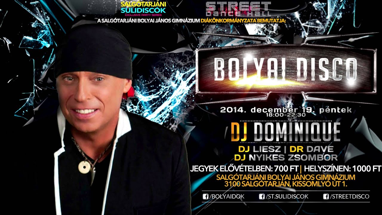 Bolyai Disco ★ Dj Dominique ★ December 19. péntek ★ - YouTube