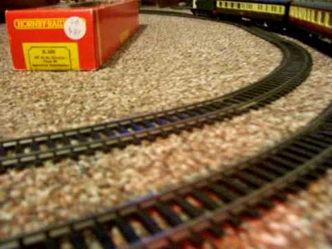 Model Trains British Steam Passenger Train Derails By Reversing - YouTube
