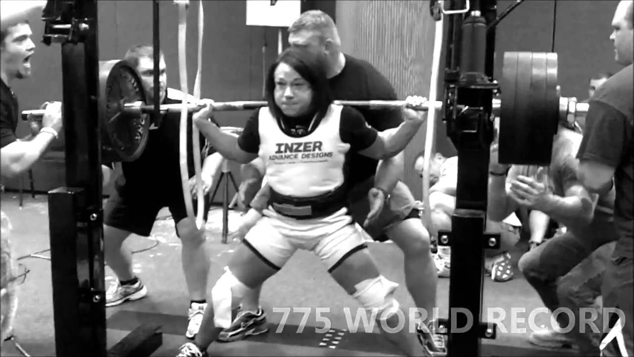 DŘEP - Laura Phelps-Sweatt 351,5kg (775lbs) - YouTube