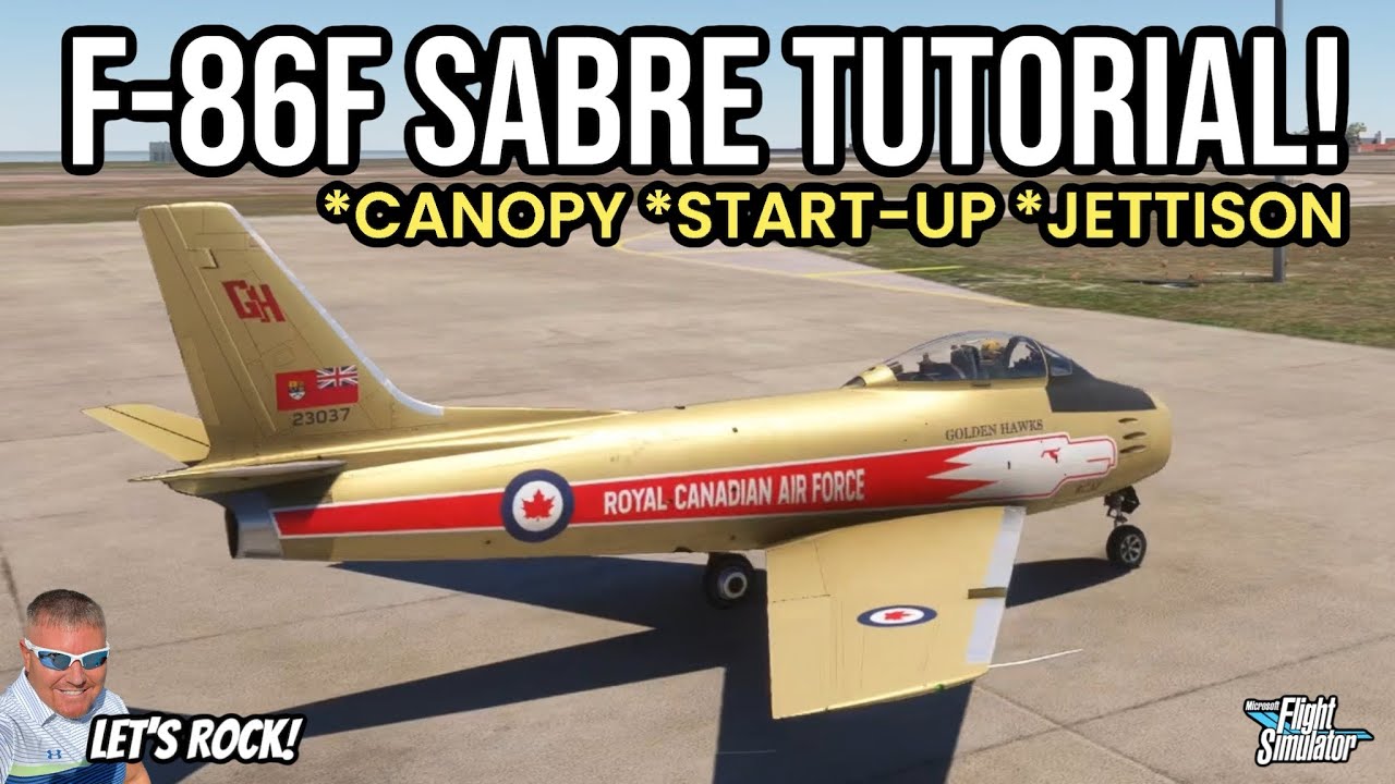 Shrike Simulations F-86F Sabre Tutorial! Canopy | Start-Up | Jettison ...