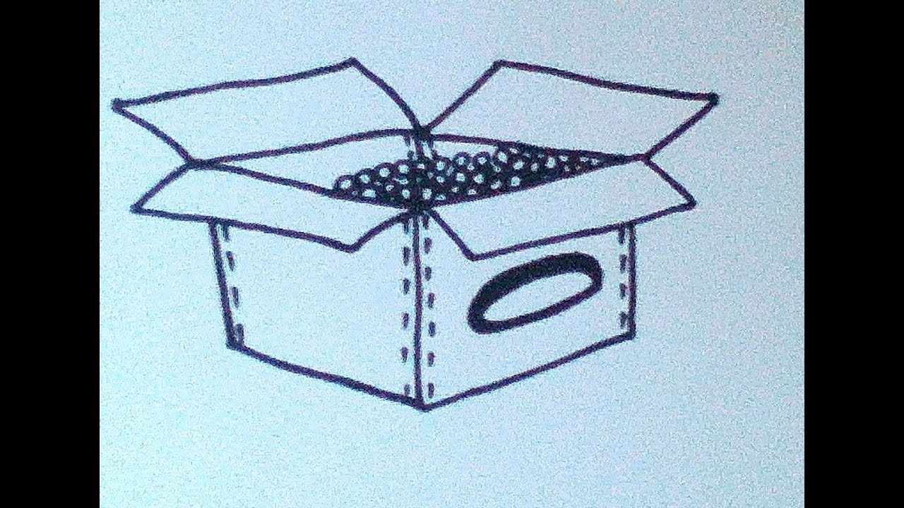 HOW TO DRAW A BOX / COMMENT DESSINER UNE BOÎTE / HOW TO DRAW A BOX ...