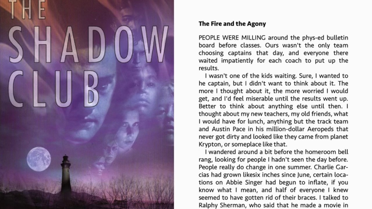 The Shadow Club chapter 3 "The Fire and The Agony" Audio book - YouTube