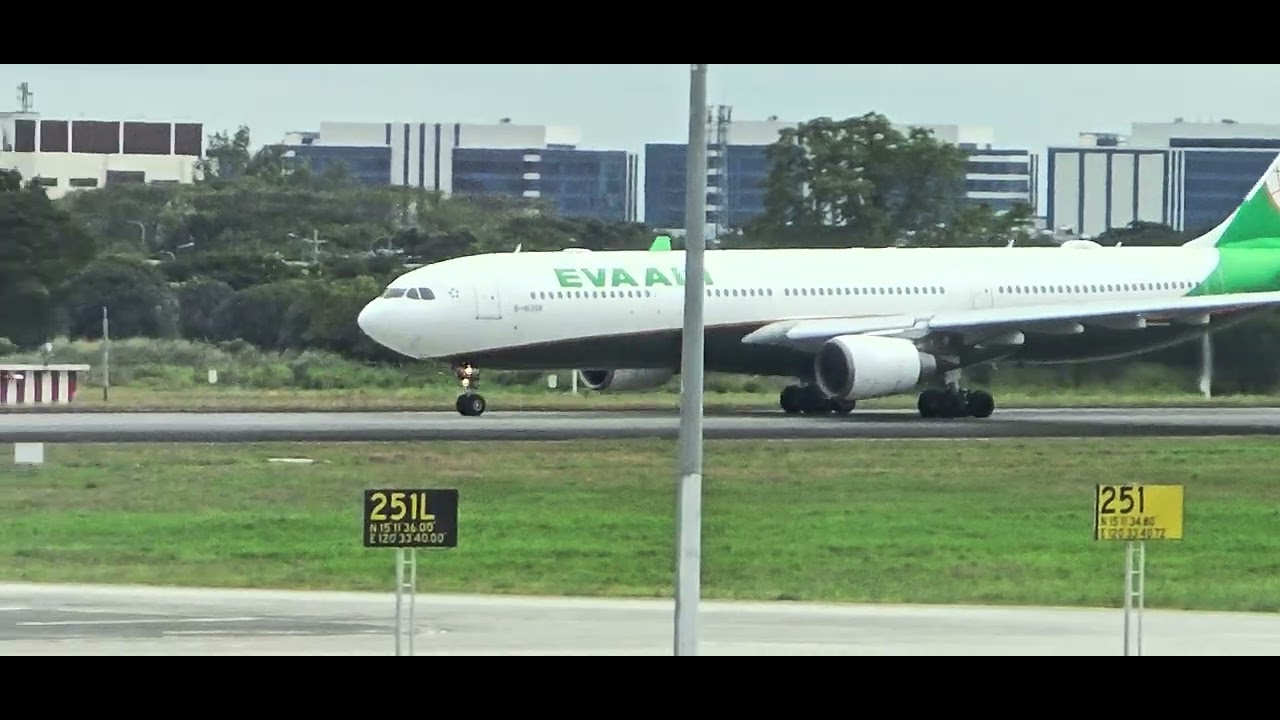 EVA air take off december 8 2024 clark international airport - YouTube