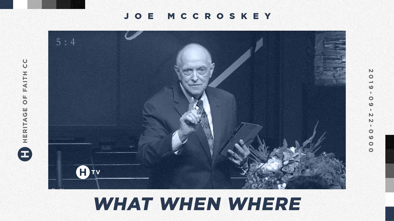 Sunday Service || What When Where || Joe McCroskey || Sep 22, 2019 ...