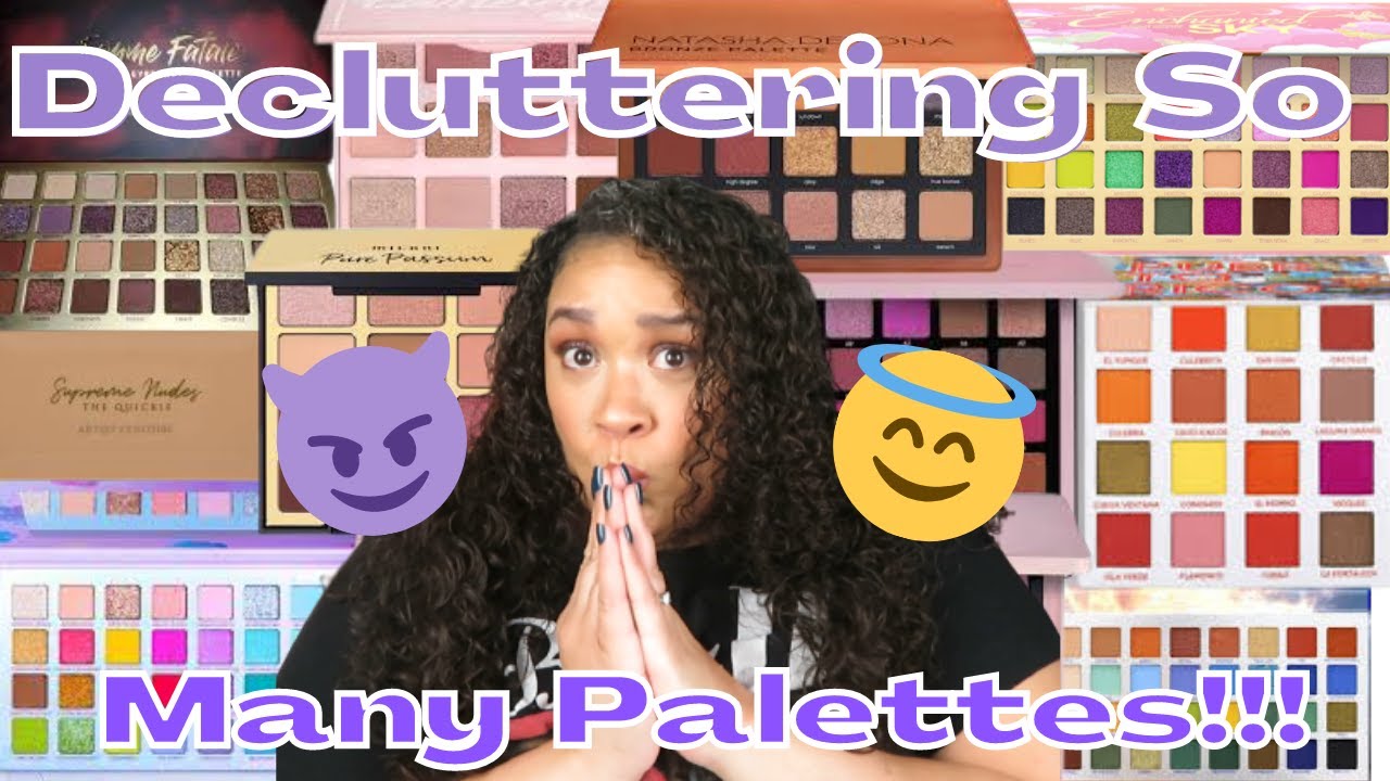 Eyeshadow Palette Declutter 2022|Makeup Collection Declutter 2022 ...