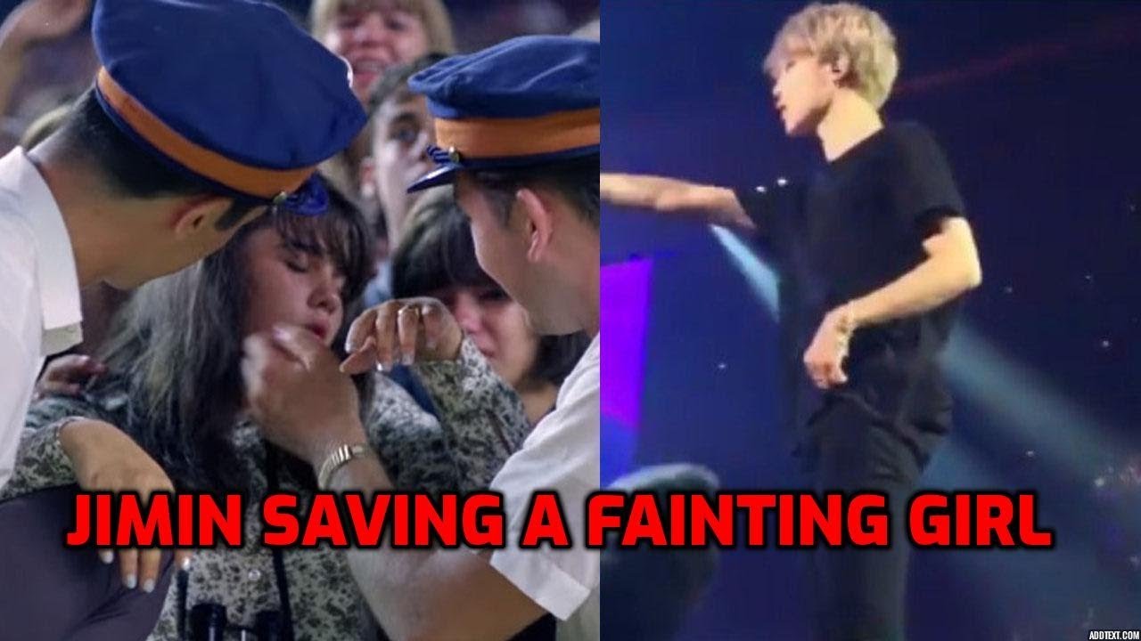 the girl who fainted during BTS concert. - YouTube
