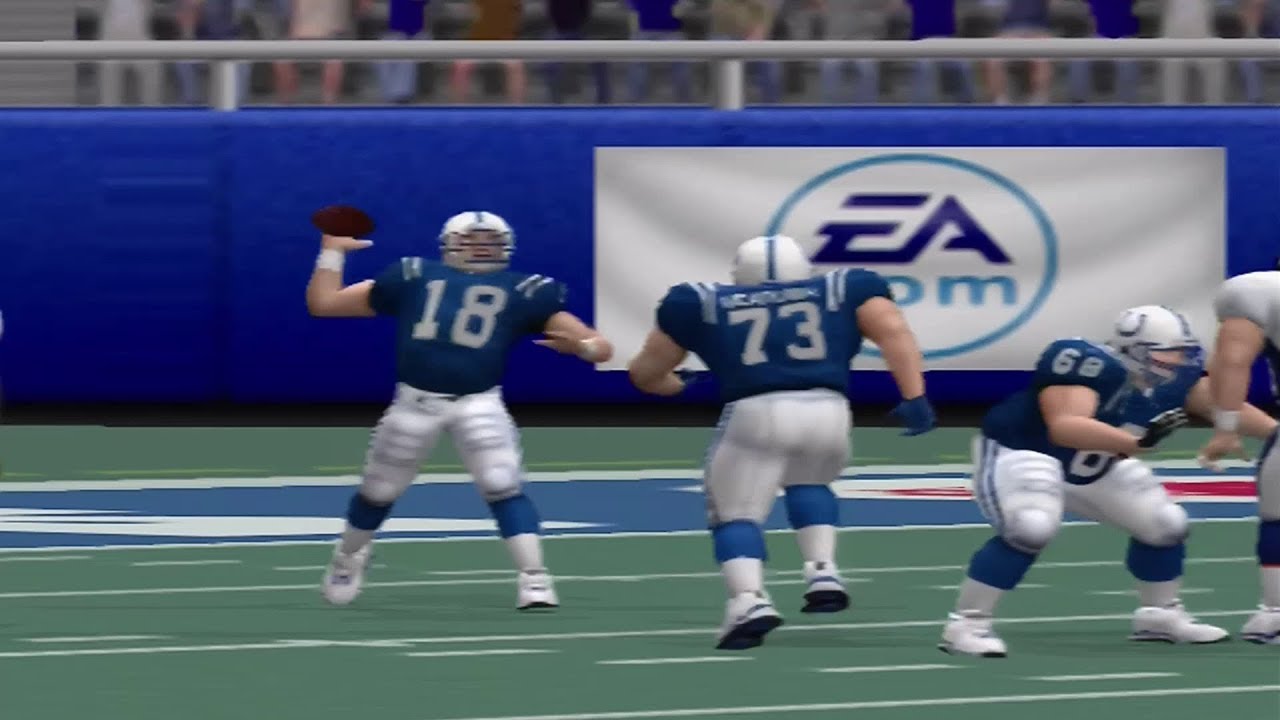 Madden PS2 Franchise 2001 Divisonal Playoffs Colts Broncos - YouTube