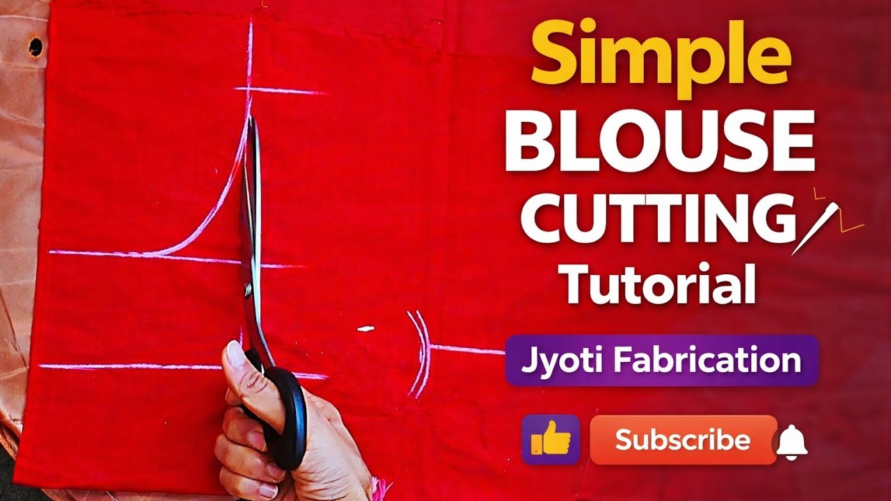 "Simple blouse cutting tutorial👍" - YouTube