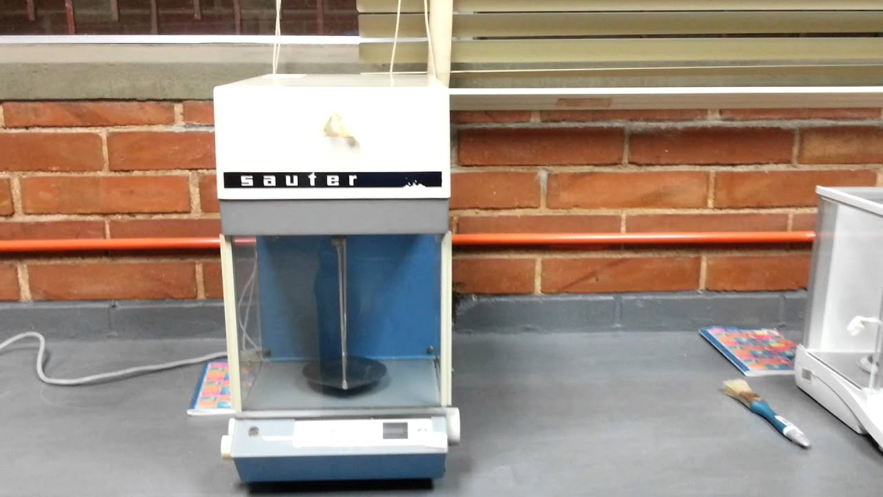 Manejo de una Balanza analítica mecánica Sauter de 4 decimales, parte 2 ...