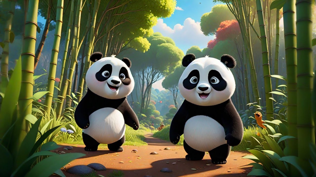 Two Chubby Pandas Say Hello | Panda Song for Kids | Nursery Rhymes and ...