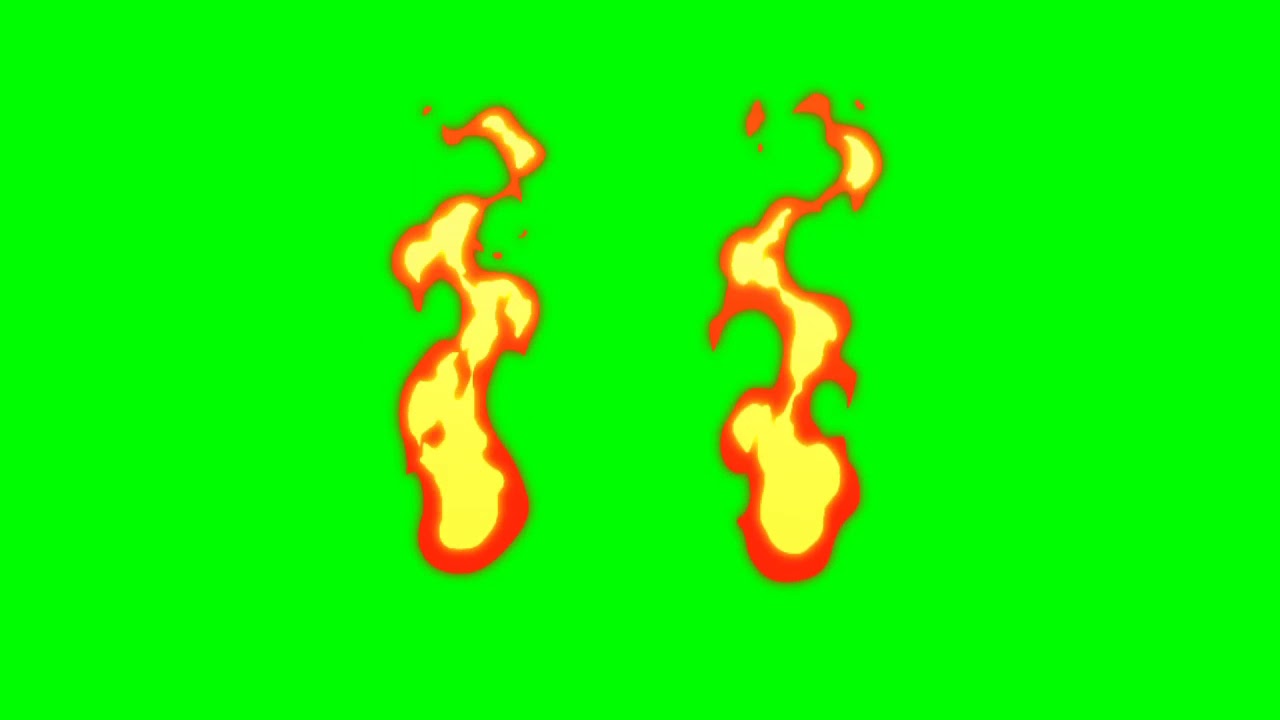 Fire green screen effects - YouTube