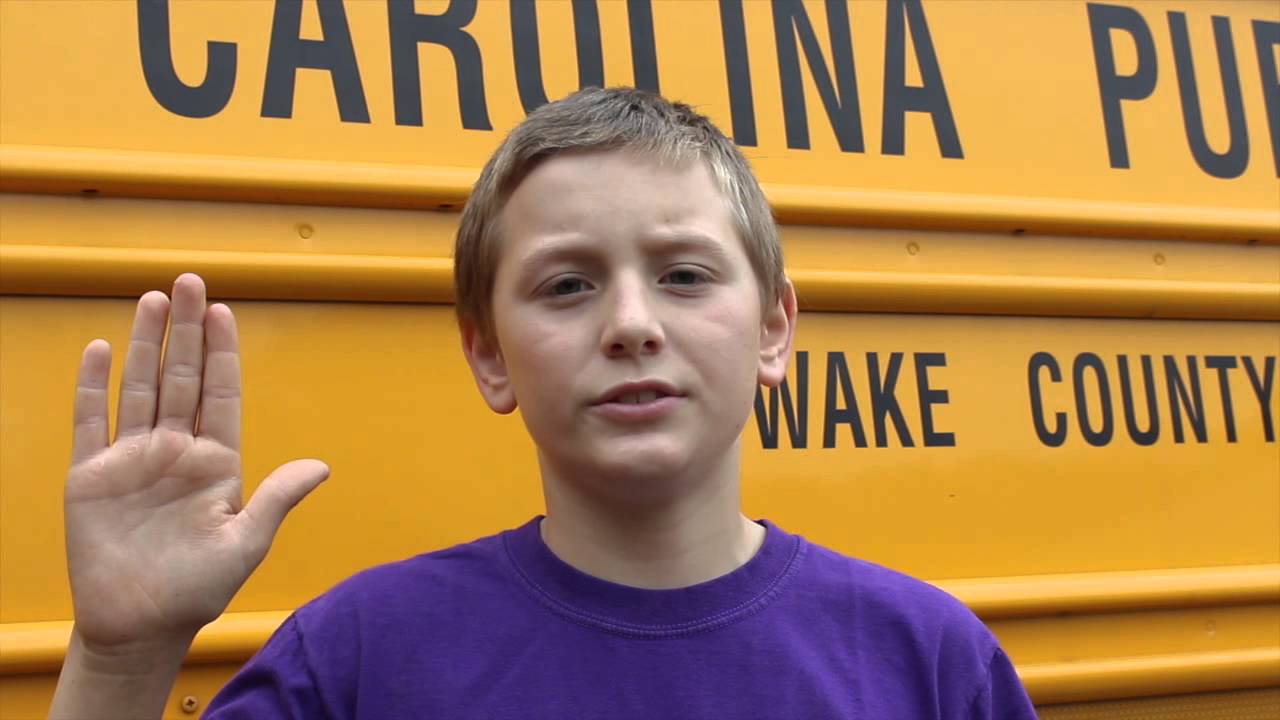 Bus safety hand signals 7 - YouTube