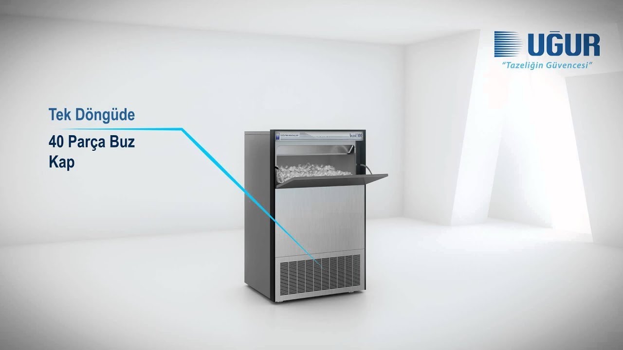 Ugur ubm 100 buz makinesi - YouTube