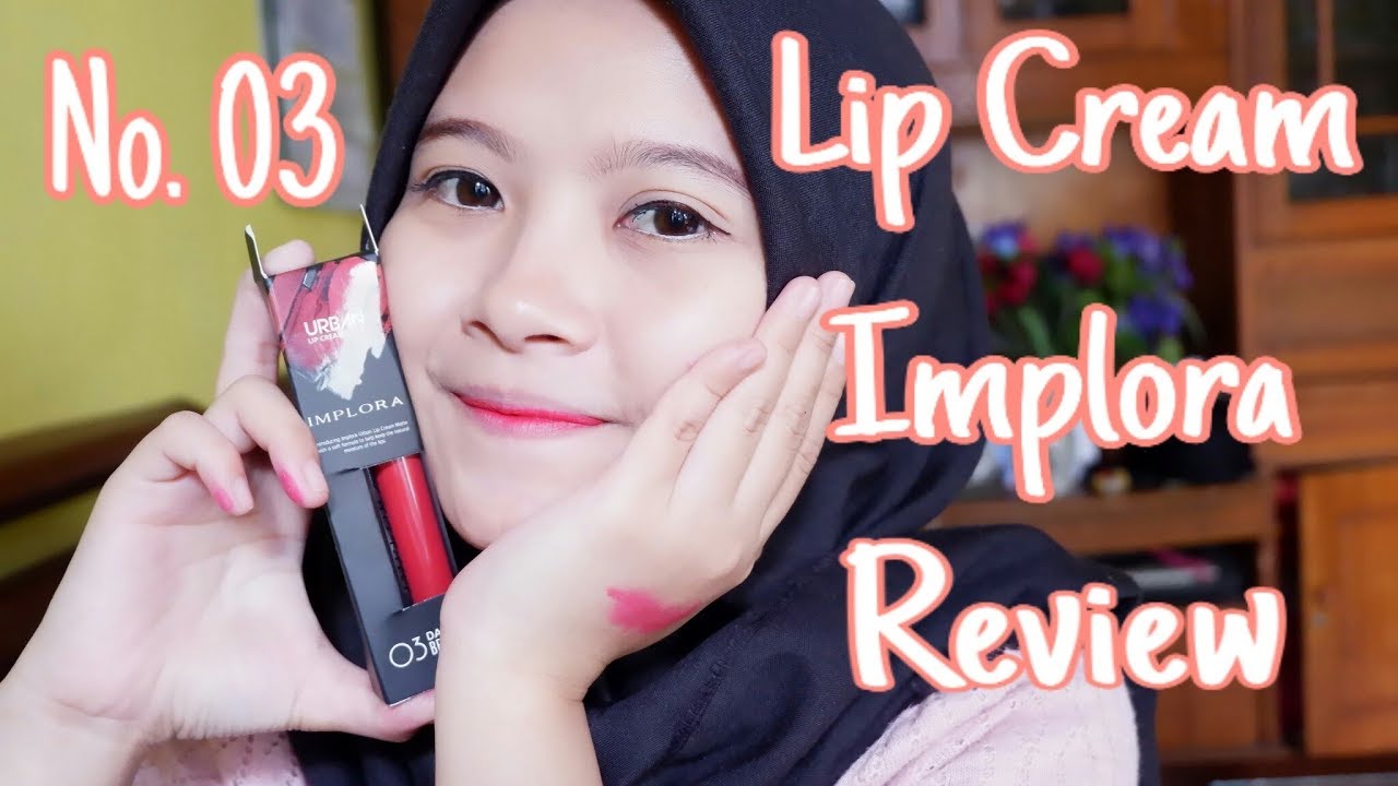 Lip Cream Implora No.03 Dark berry || Review - YouTube