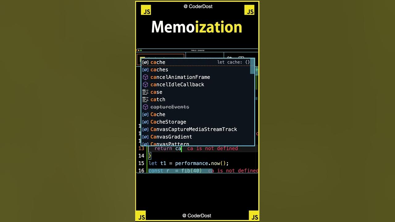 Memoization In Javascript Javascript Shorts Hindi Youtube