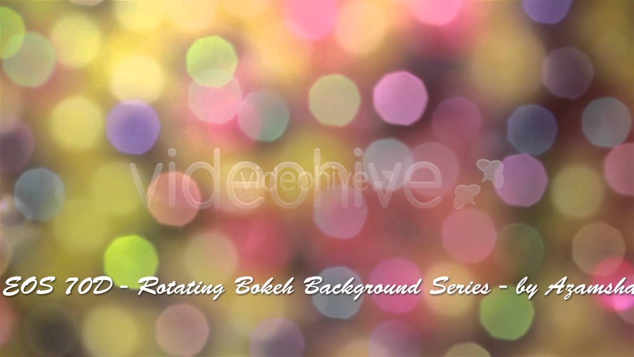 Canon EOS 70D DSLR - Rotating Bokeh Background Series @ Videohive.net ...
