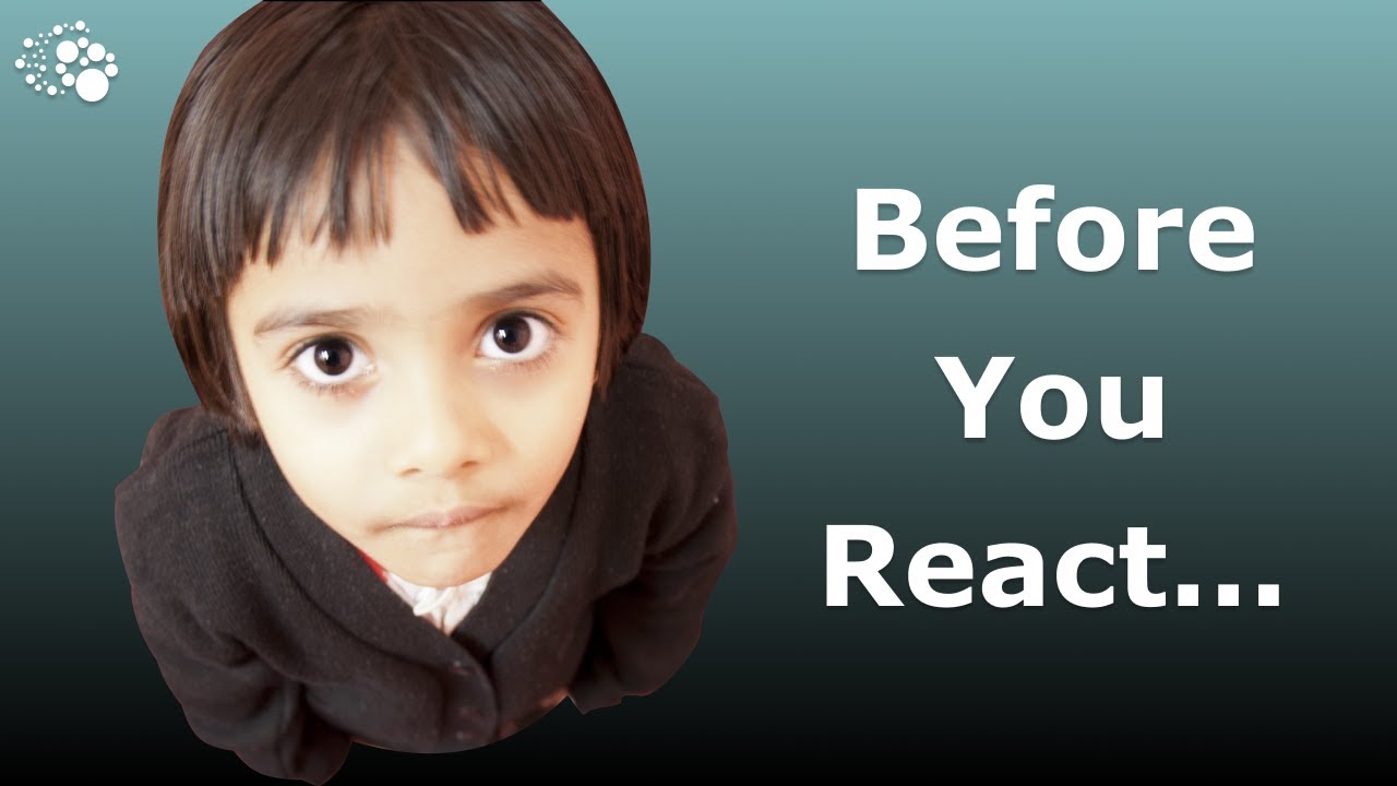 Ask this question before you react - YouTube