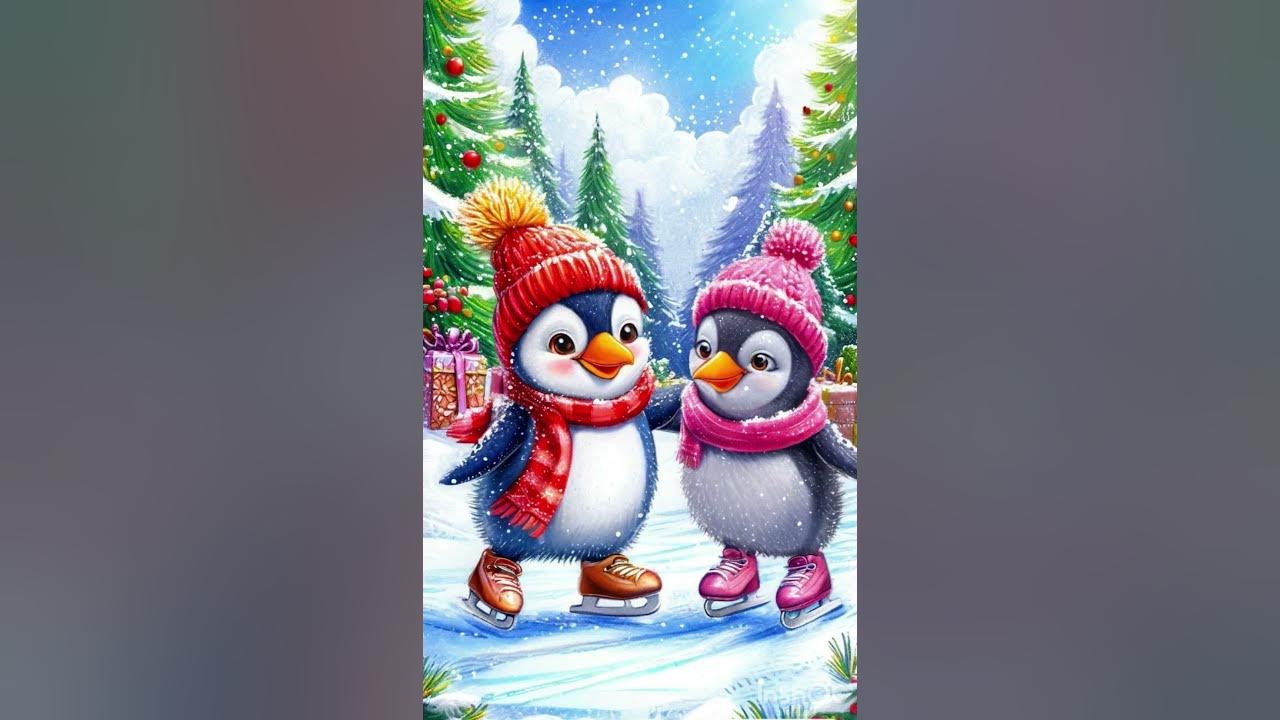 Go ice skating with Polly the penguin - YouTube