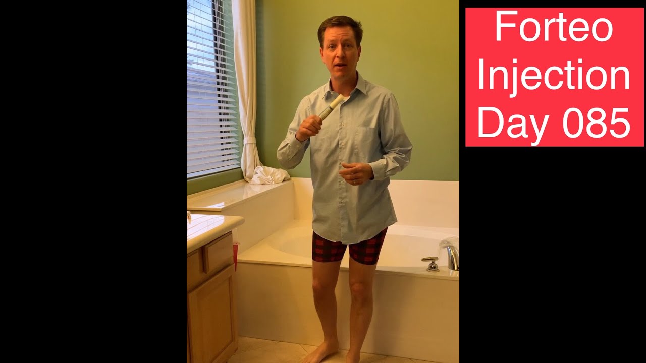 085. Day 085 Forteo Injection for the Osteoporosis Man - YouTube