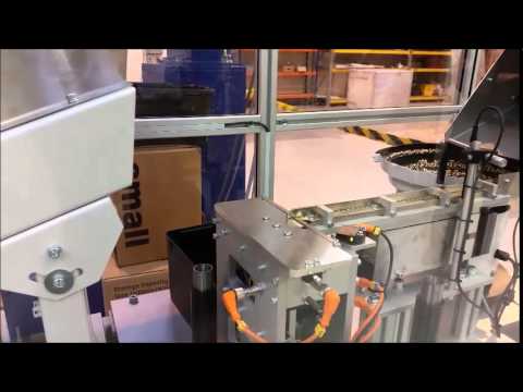 Bowl feeder system feeding threaded inserts - YouTube