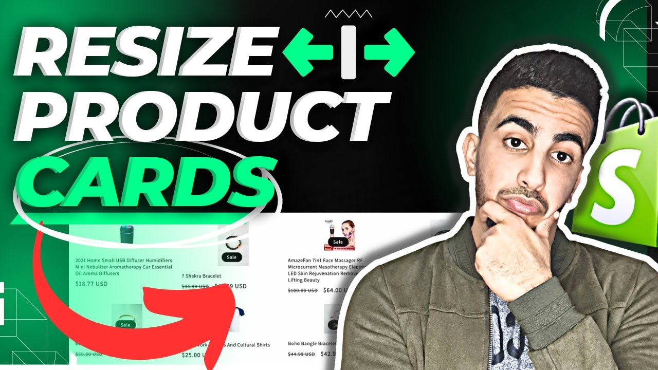 How To Resize Product Cards In Shopify - YouTube