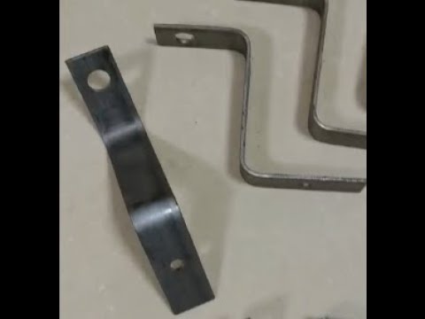 Flat Metal Strip Bracket Forming Machine - YouTube