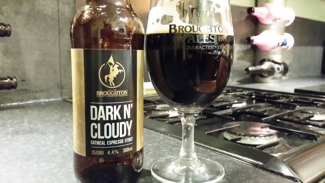 Broughton Ales Dark N' Cloudy Oatmeal Espresso Stout | Craft Beer ...