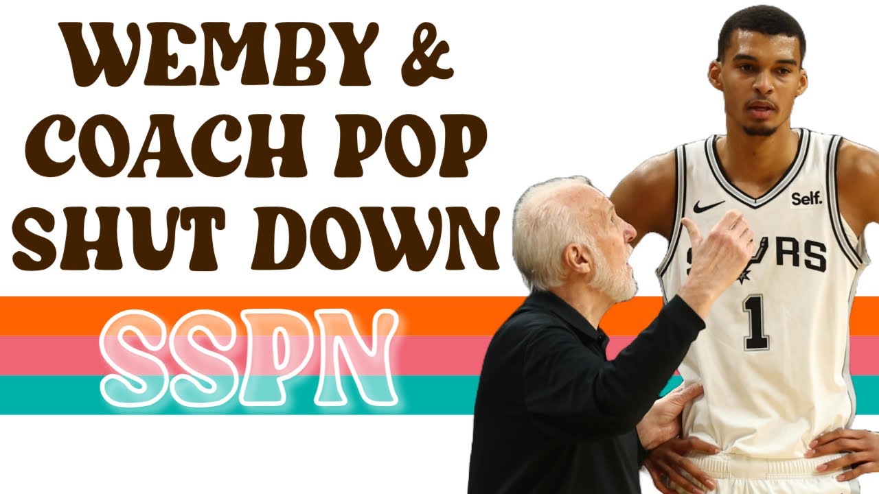 Wemby & Coach Pop’s Seasons Shut Down | SSPN Clips - YouTube