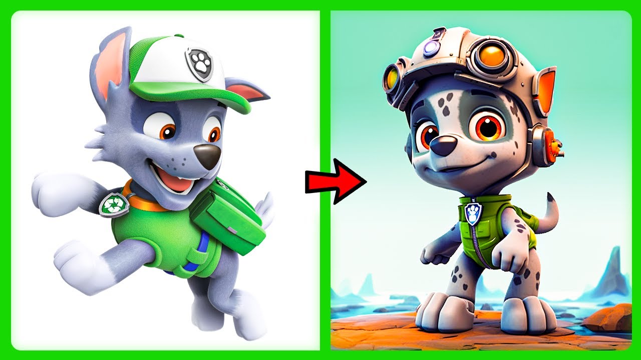 BEST PAW PATROL characters TRANSFORMATIONS 🦴 - YouTube