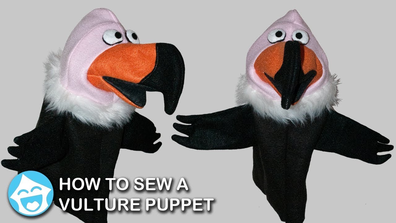 How to Sew a Vulture (or Buzzard) Puppet - YouTube