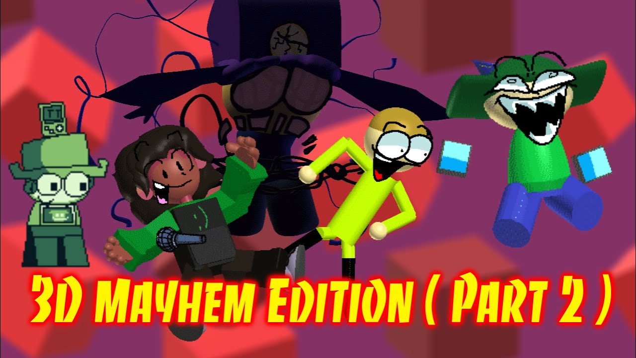 FNF VS Dave and Bambi - 3D Mayhem Edition ( Part 2 ) - YouTube